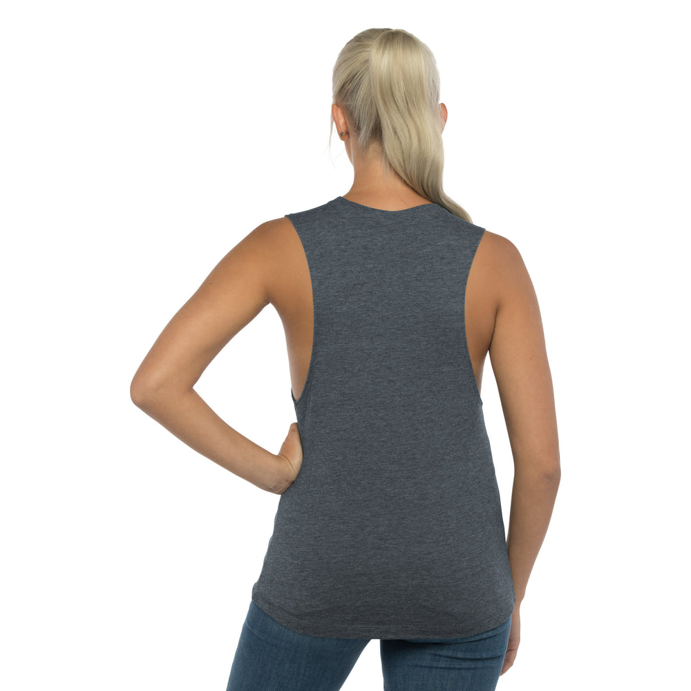5013 Women's Festival Muscle Tank Antique Denim | Next Level Apparel
