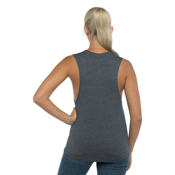 5013 Women's Festival Muscle Tank Antique Denim | Next Level Apparel
