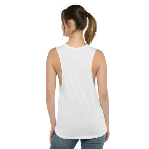 White Women's Festival Muscle Tank - 5013 | Next Level Apparel