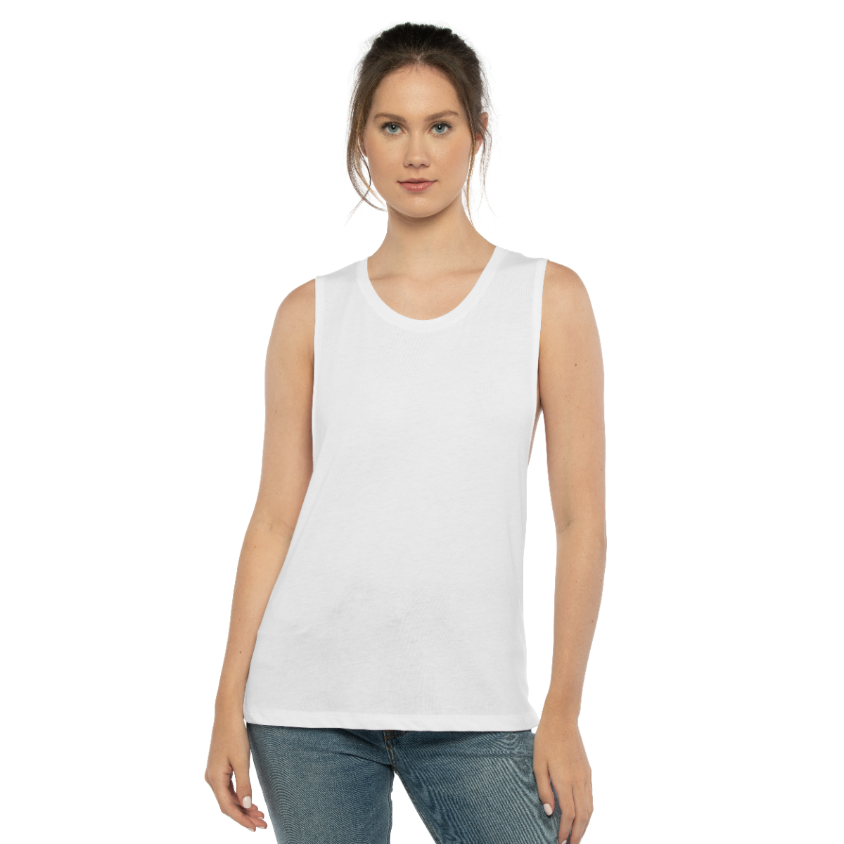 5013 Women's Festival Muscle Tank White | Next Level Apparel