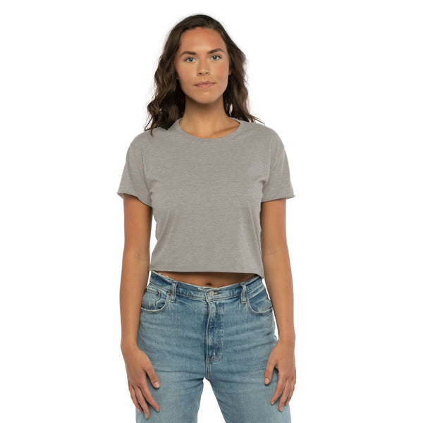 Women's Festival Crop Top - Ash | 5080 | Next Level Apparel