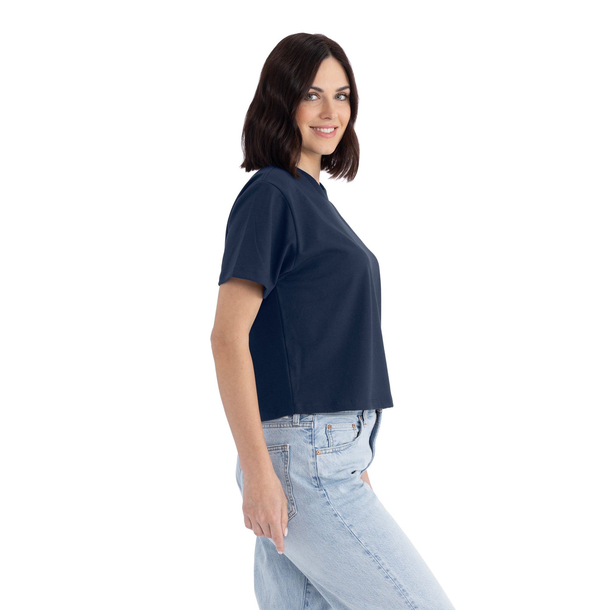Heavyweight High Boxy T-Shirt - Midnight Navy | 7610 | Next Level Apparel
