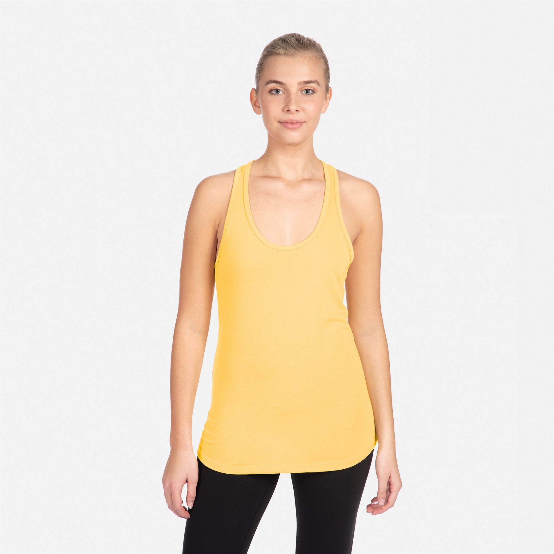 Women's Ideal Racerback Tank Banana Cream | Next Level Apparel