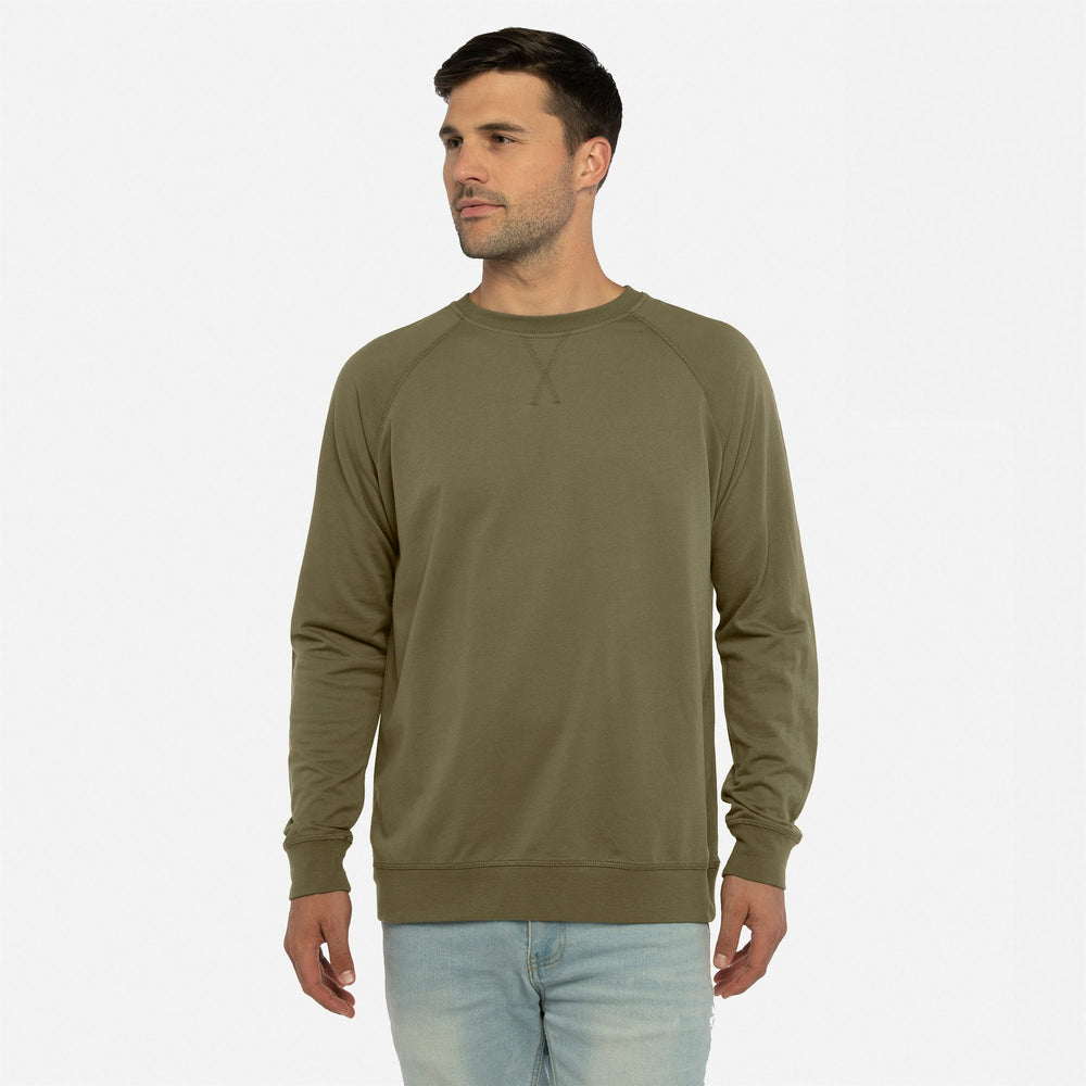 9000 Laguna Raglan Sweatshirt - Military Green | Next Level Apparel