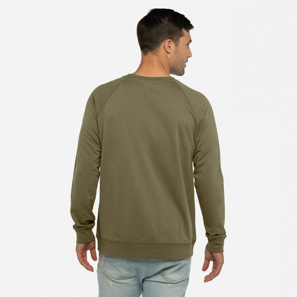 9000 Laguna Raglan Sweatshirt - Military Green | Next Level Apparel