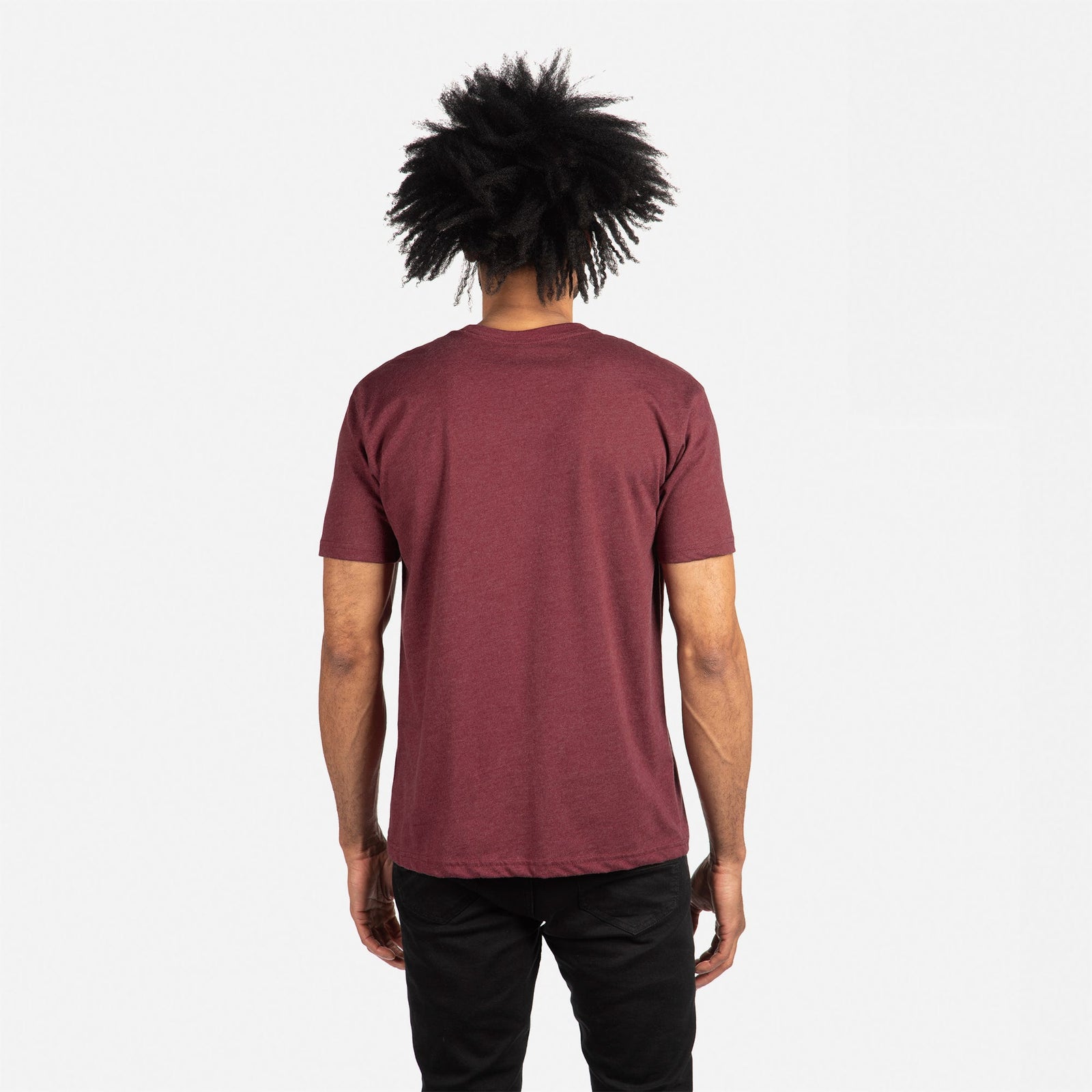 Sueded T-Shirt - Heather Maroon | 6410 | NLA
