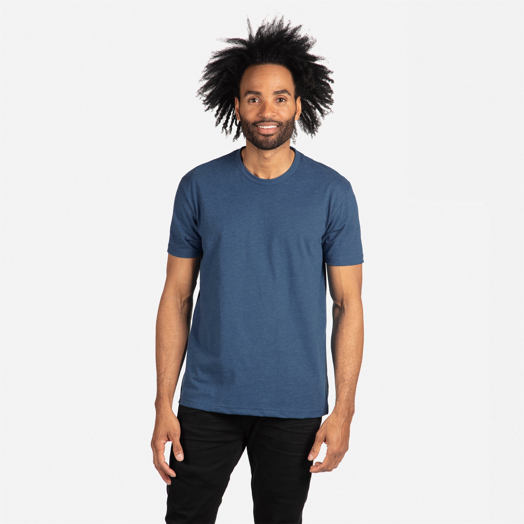 Sueded T-Shirt - Heather Cool Blue | 6410 | NLA