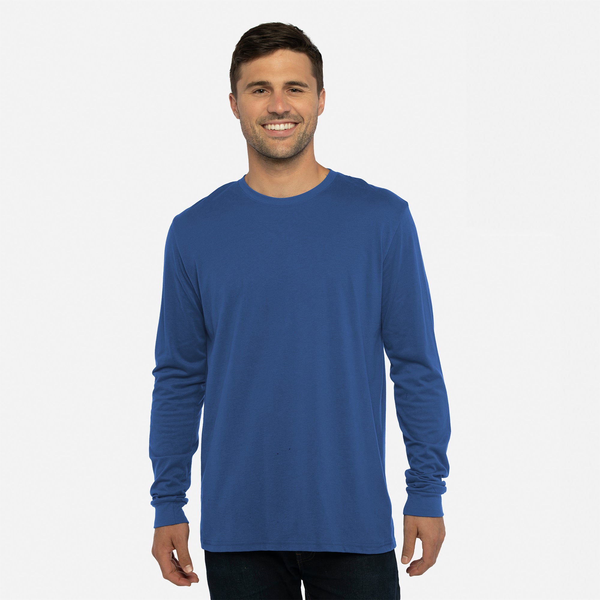 6411 Sueded Long Sleeve T-Shirt - Royal | Next Level Apparel