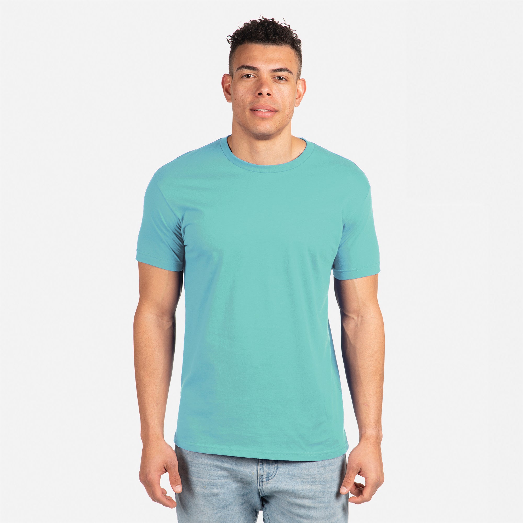 Tahiti Blue Cotton T-Shirt - 3600 | Next Level Apparel