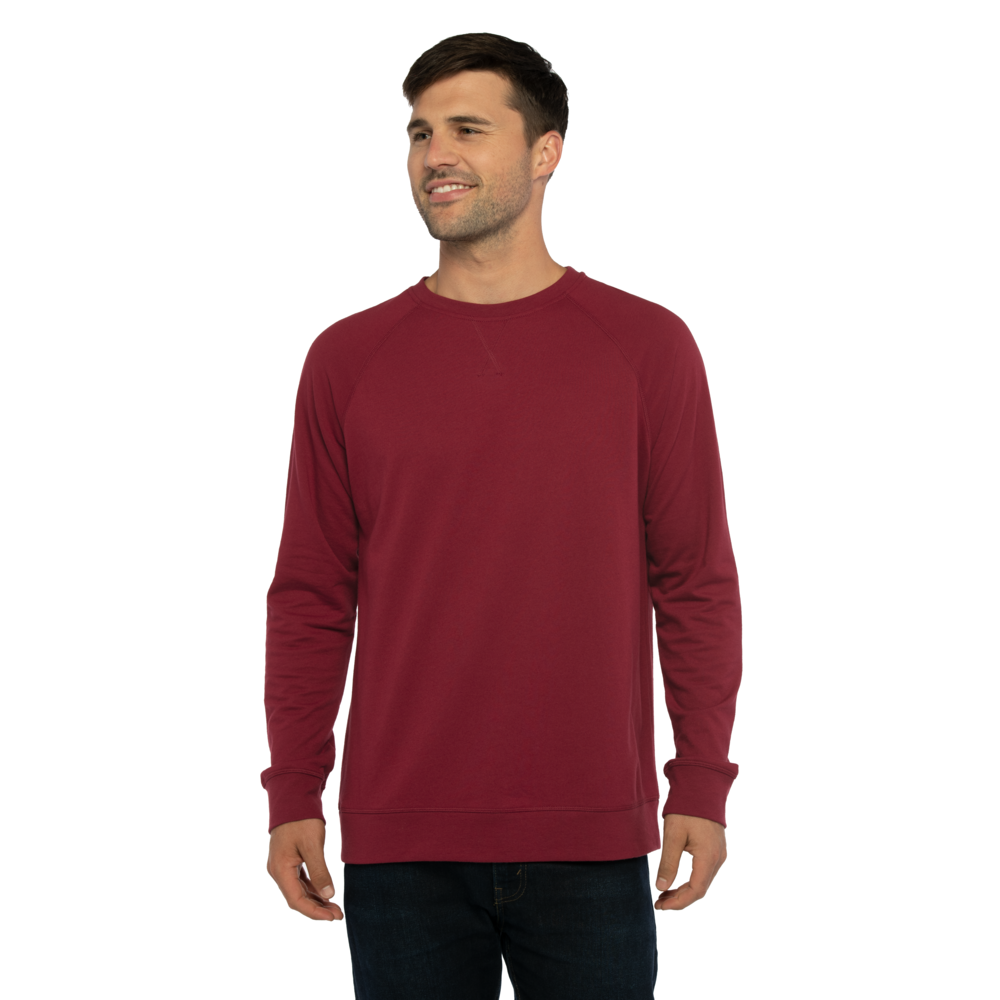 9000 Laguna Raglan Sweatshirt - Cardinal | Next Level Apparel