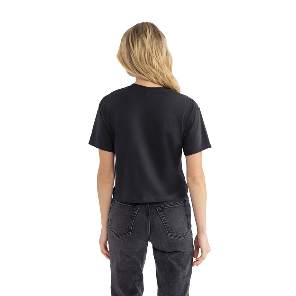 Women's Ideal Crop Tee - Black | 1580 | Next Level Apparel