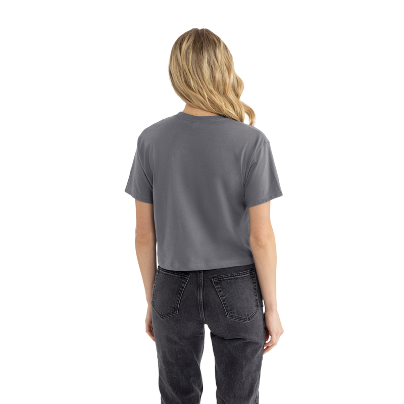 Women's Ideal Crop Tee - Dark Gray | 1580 | Next Level Apparel