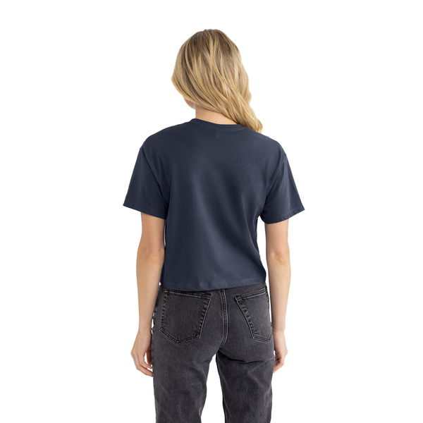 Women's Ideal Crop Tee - Midnight Navy | 1580 | Next Level Apparel