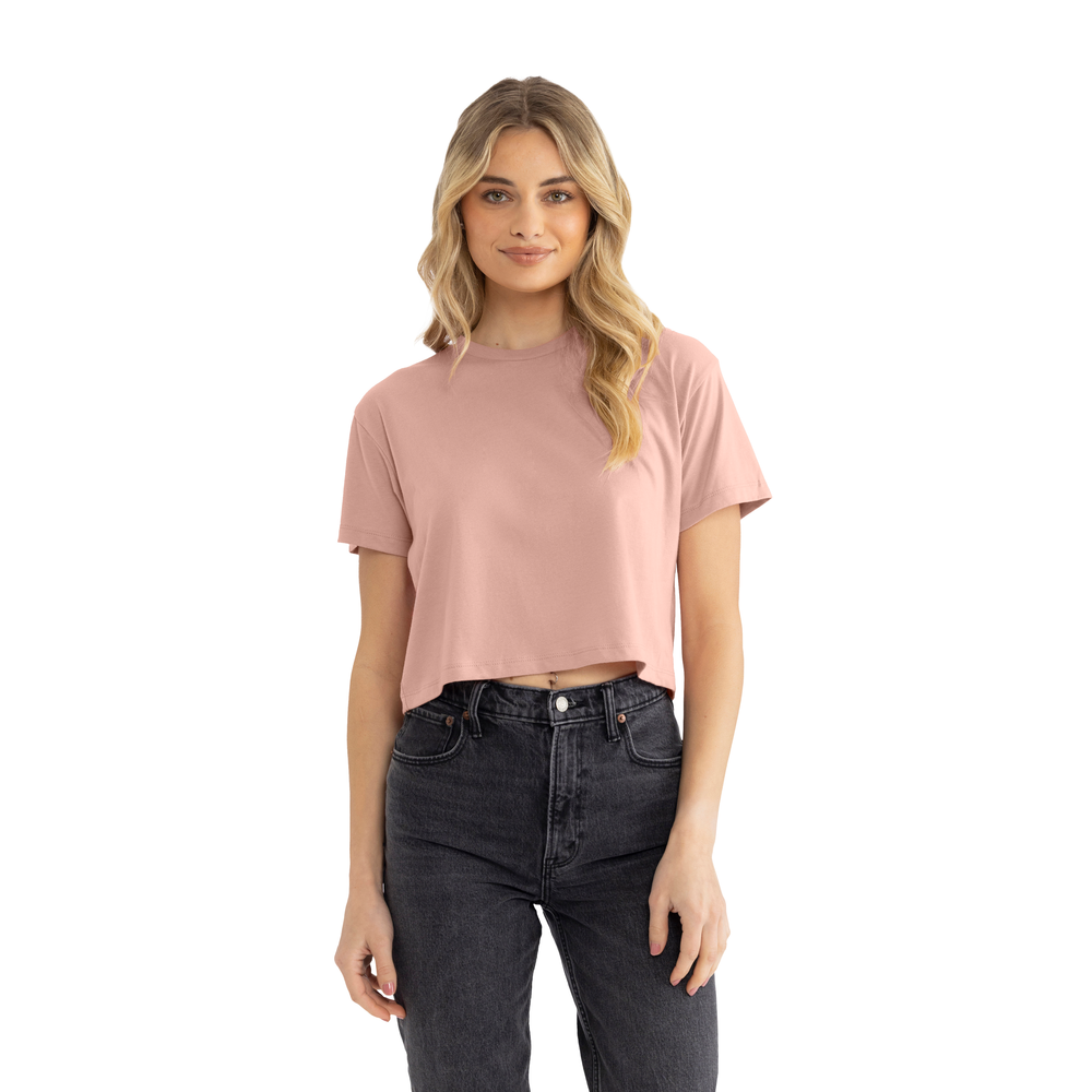 Women's Ideal Crop Tee - Desert Pink | 1580 | Next Level Apparel