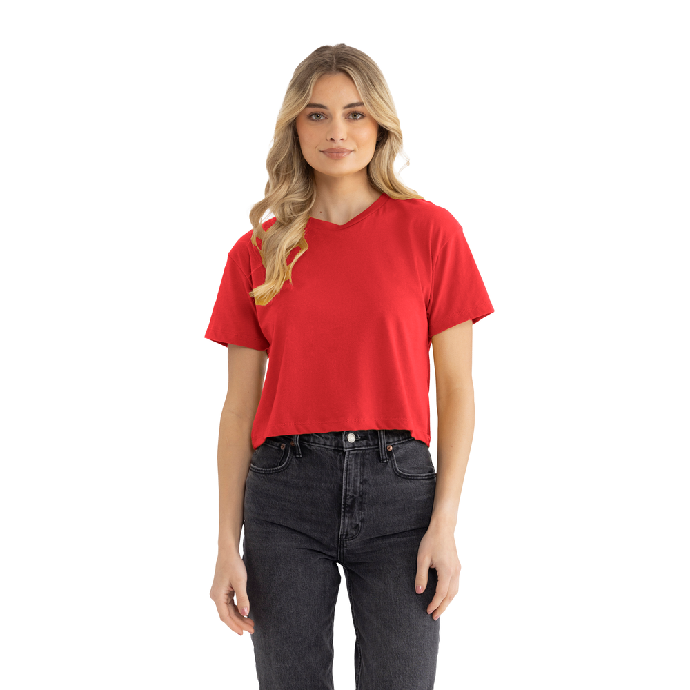 Women's Ideal Crop Tee - Red | 1580 | Next Level Apparel
