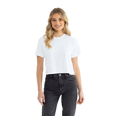 Women's Ideal Crop Tee - White | 1580 | Next Level Apparel