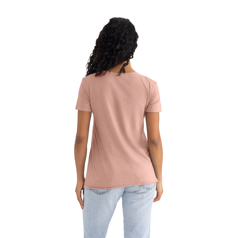 Women's Festival Scoop Neck T-Shirt - Desert Pink | 5030 | NLA