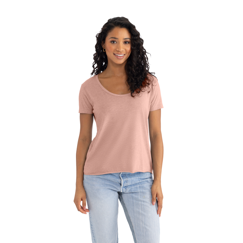 Women's Festival Scoop Neck T-Shirt - Desert Pink | 5030 | NLA