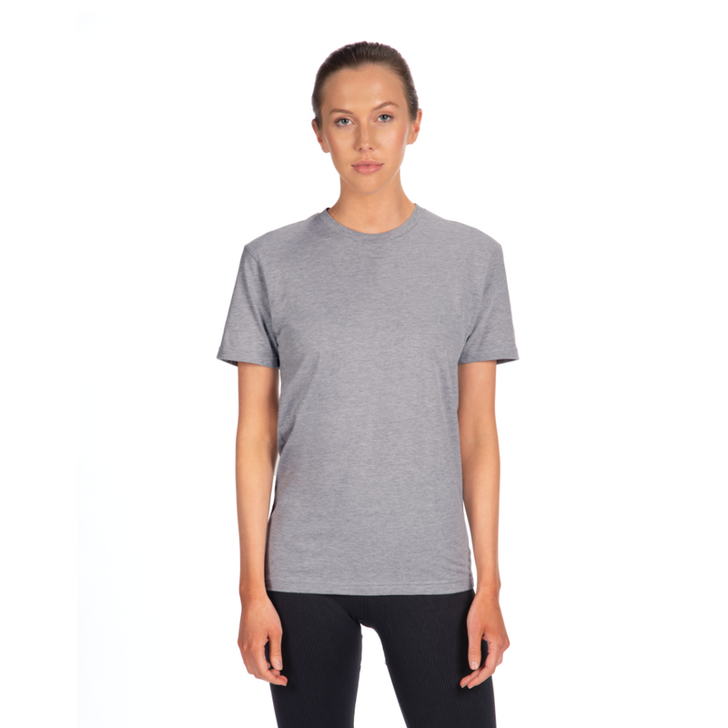 Cotton T-Shirt - Heather Gray | 3600 | Next Level Apparel